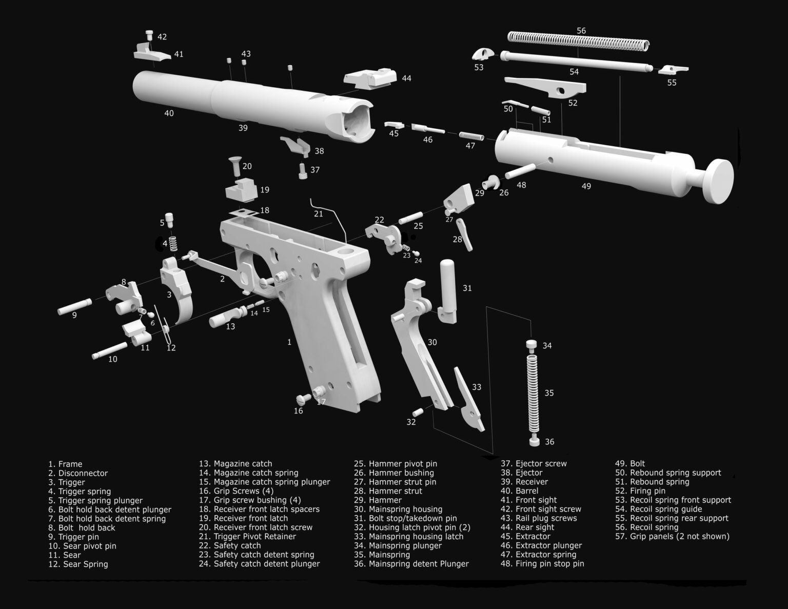 Ruger MK Parts Diagram – Matrix Precision Arms