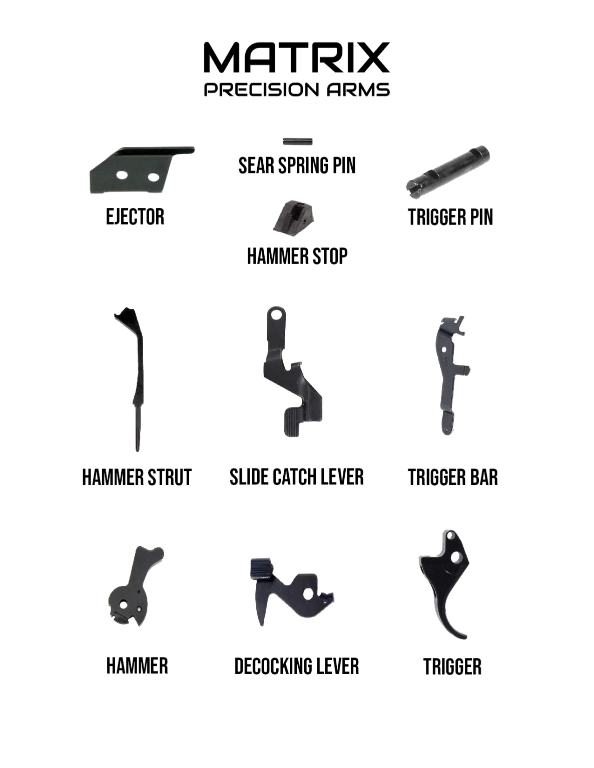 List of Lower Parts Needed for Sig Sauer P220/P226/P228/P229 – Matrix ...