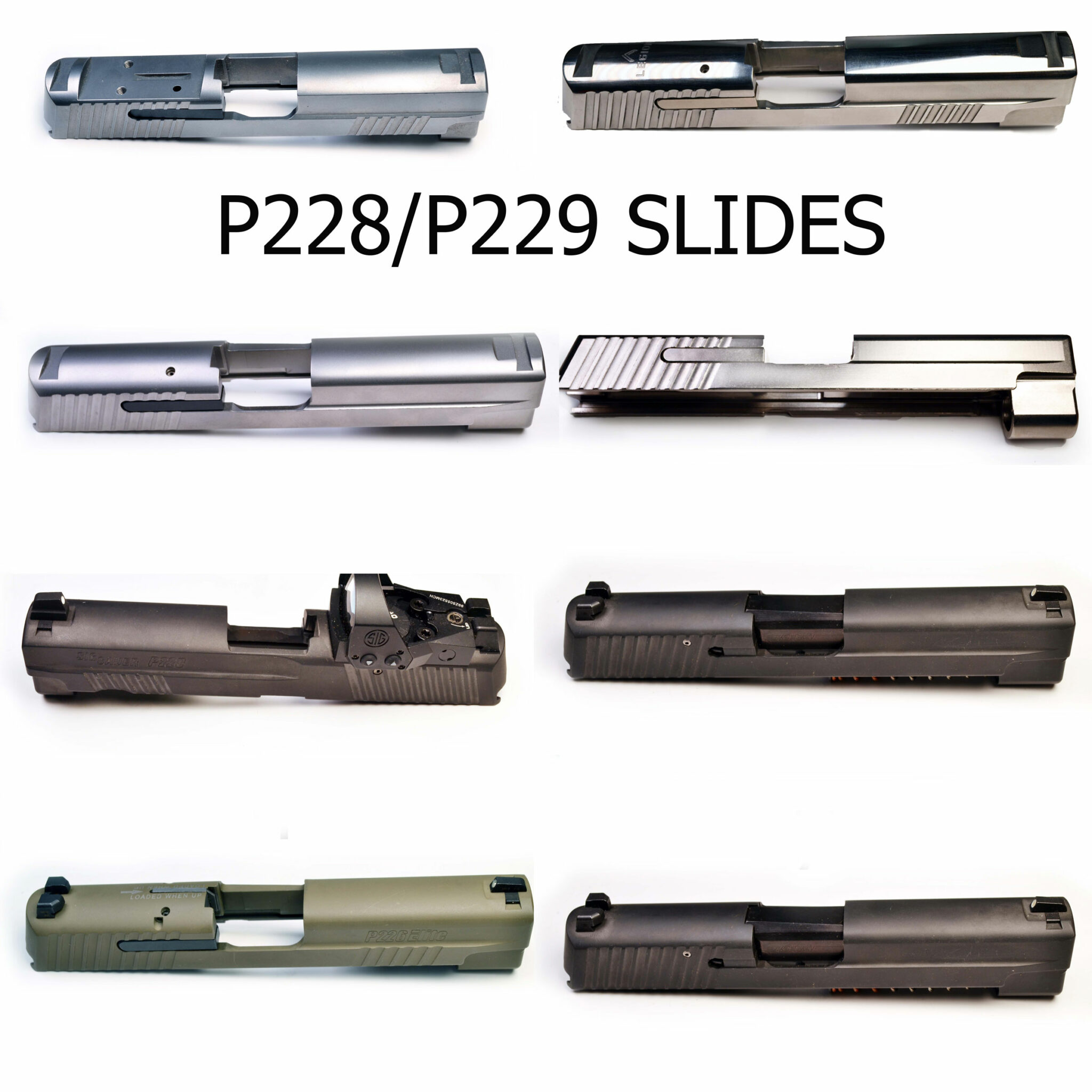 Sig Sauer P229 and P228 Slides – Many To Choose From – Matrix Precision Arms