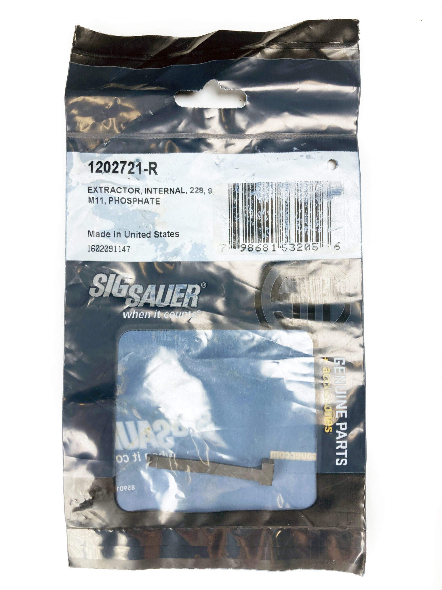 Sig Sauer P228 P226 Extractor for Carbon Stamped Slides – Matrix ...